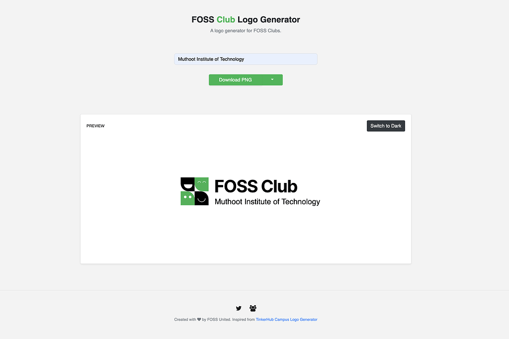 FOSS Club logo generator - FOSS Clubs - FOSS United